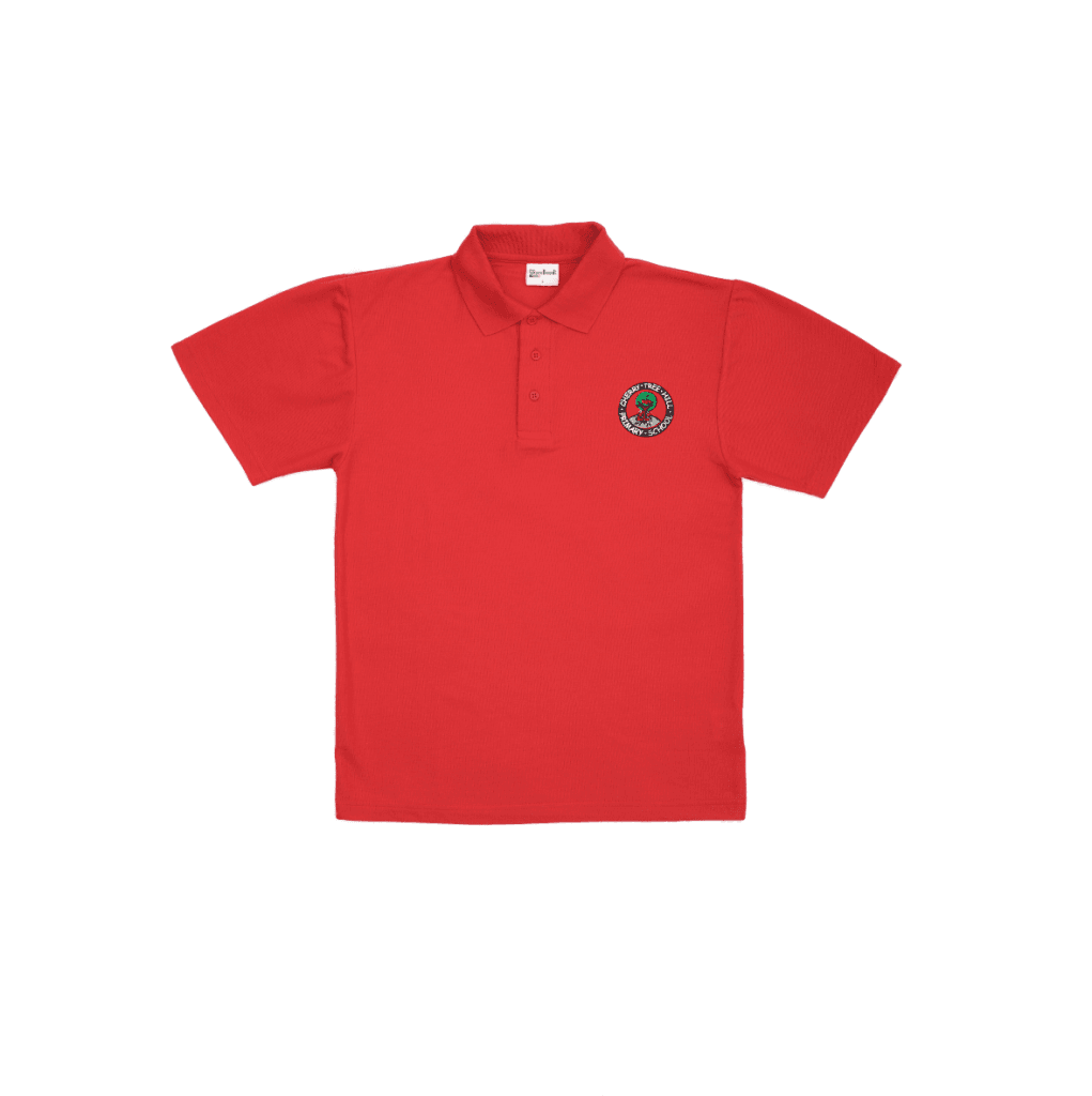 Cherry Tree Red Polo Shirt w/Logo - Schoolwear Solutions